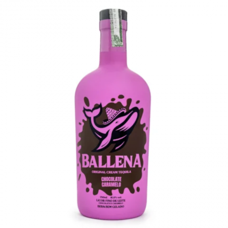 Licor Ballena Chocolate e Caramelo com Tequila 750ml na Bebida Online