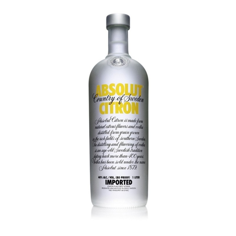 Vodka Absolut Citron 1000 ml - Vodka - Bebida Online Melhor Preço
